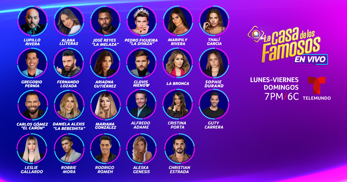 La Casa de Los Famosos estreno junto a las 23 celebridades