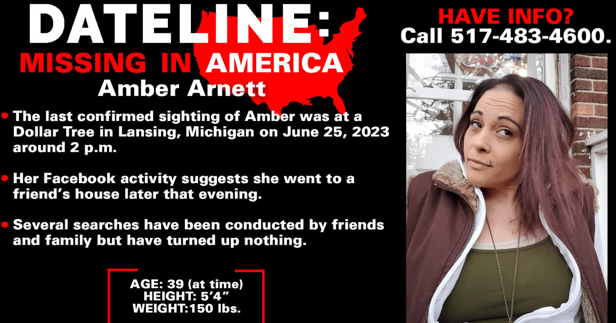 Where is Amber Arnett? Michigan woman never arrived at family's Lansing ...