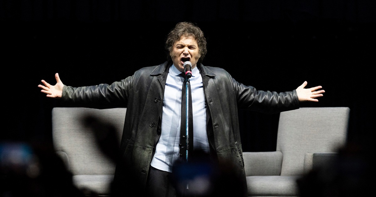 Javier Milei turns talk on new free market economics book into rock ...