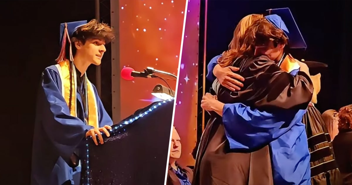 High school valedictorian delivers poignant graduation speech hours ...
