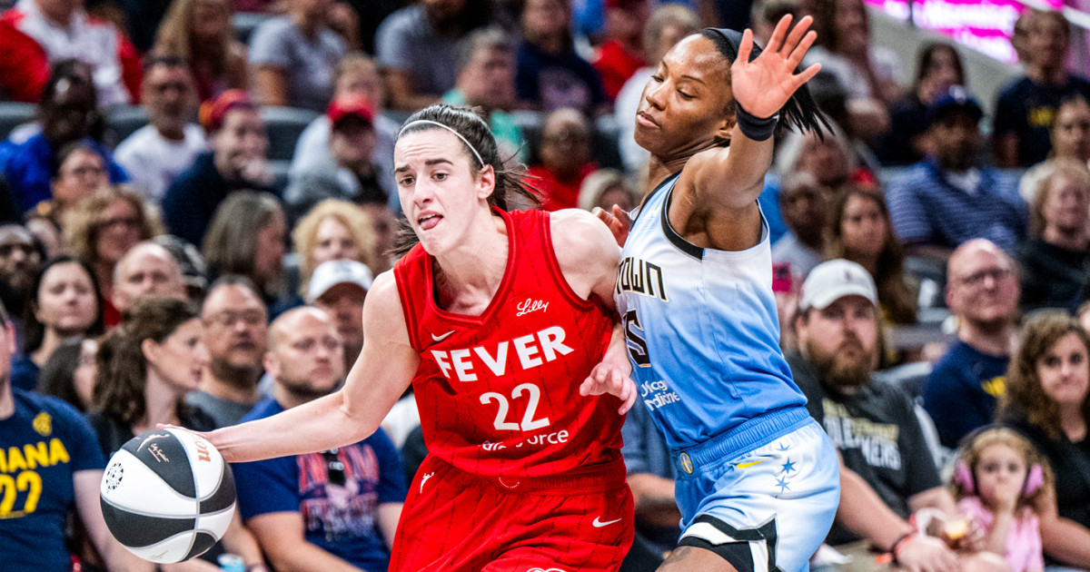 WNBA upgrades foul on Caitlin Clark by Chennedy Carter, fines Angel ...