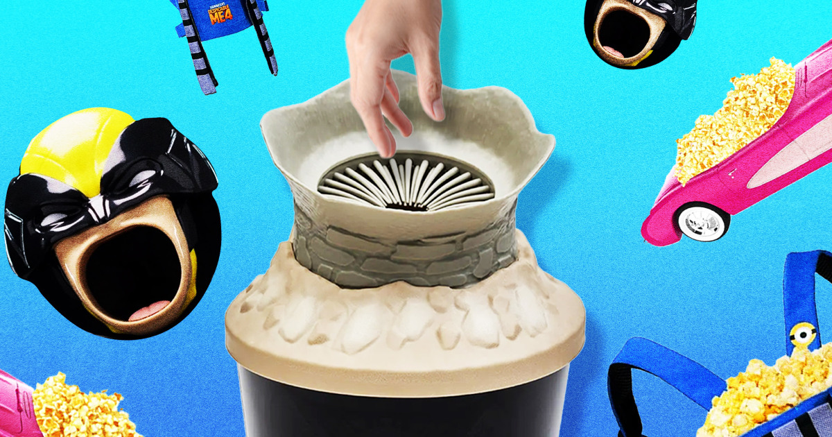 Quirky, sometimes edgy popcorn buckets are now part of the moviegoing ...