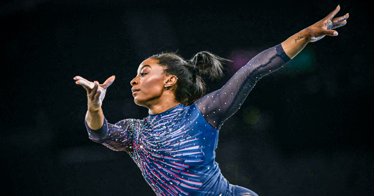 Simone Biles nails her eponymous 'Biles II' vault in practice