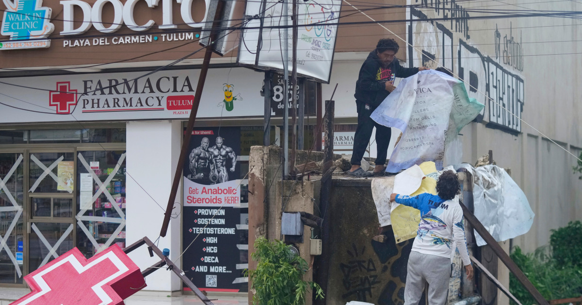 Beryl sale al mar tras cruzar Yucatán y se dirige a Texas por el golfo ...