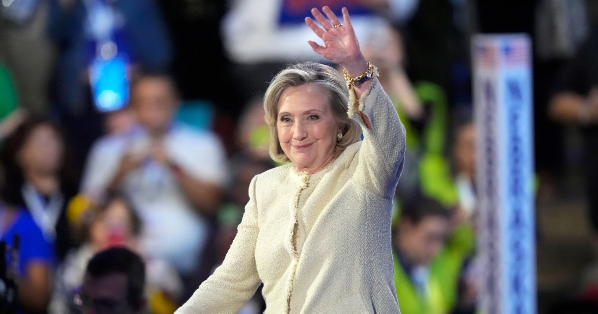 'The future is here': Hillary Clinton passes torch to Kamala Harris