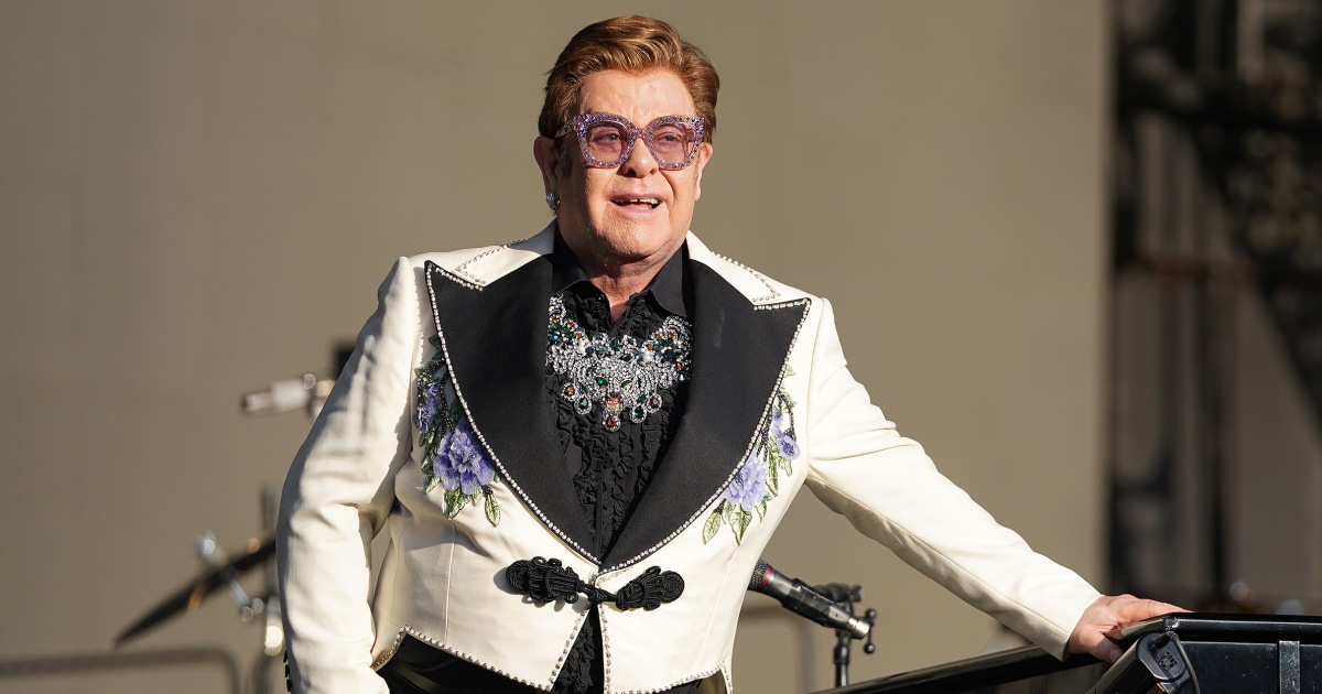 Elton John, 77, reveals he's partially blind after 'severe eye infection'