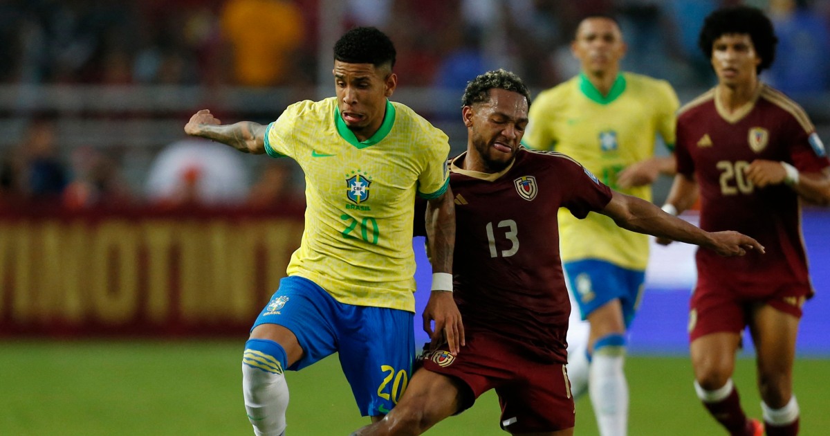 Venezuela y Brasil reparten puntos en la eliminatoria