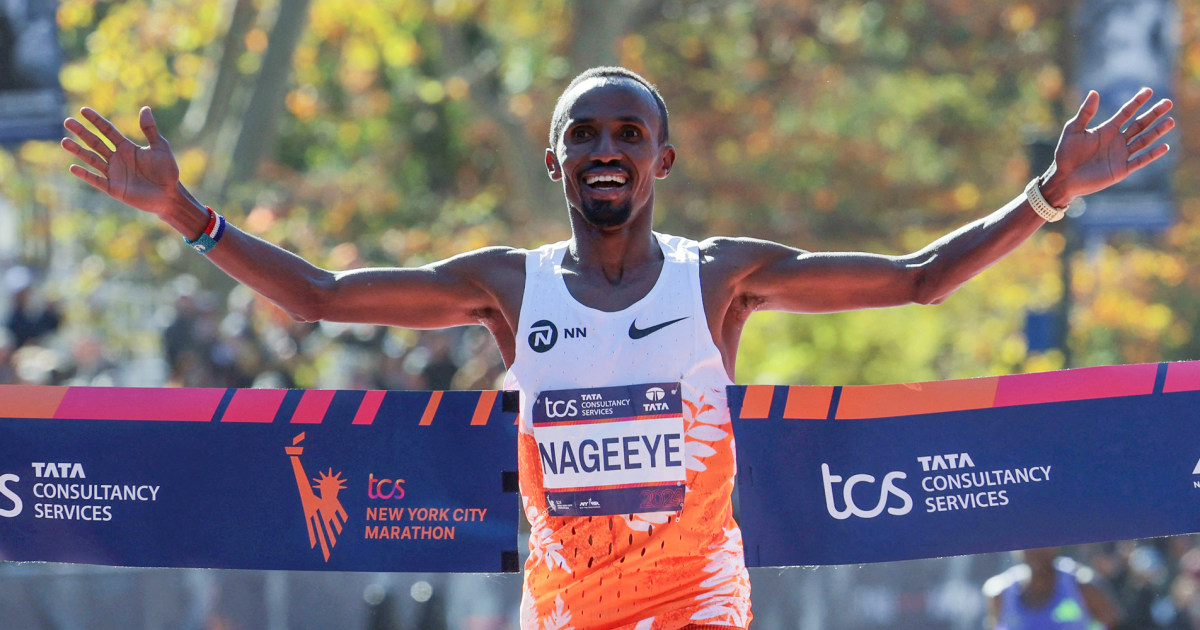 Abdi Nageeye of the Netherlands and Sheila Chepkirui of Kenya win the ...