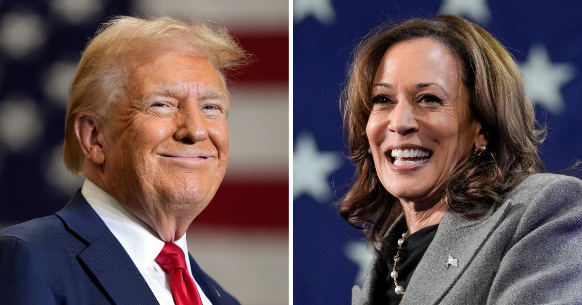 Harris y Trump están empatados en 49%, con una amplia brecha de género ...