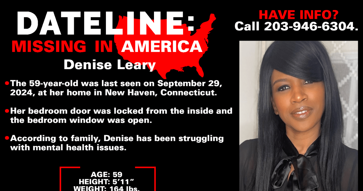 September disappearance of Connecticut woman Denise Leary leaves family ...