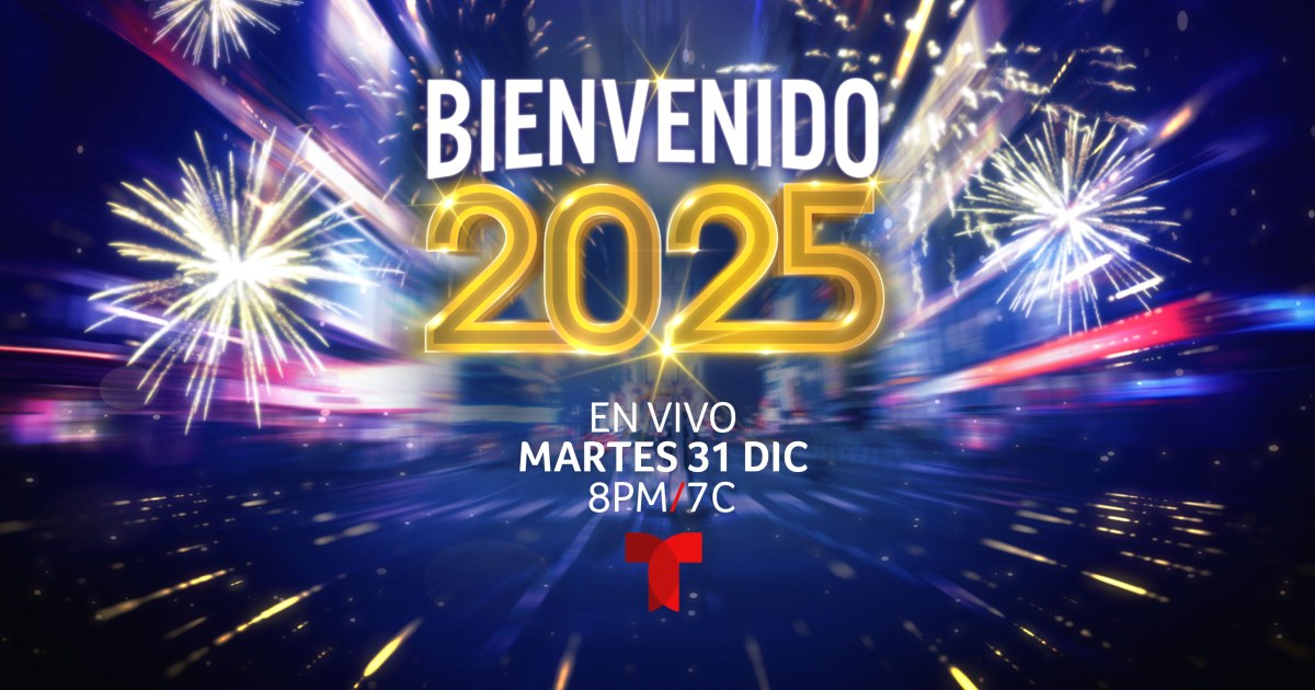 El especial de fin de año Bienvenido 2025 este 31 de diciembre en vivo ...