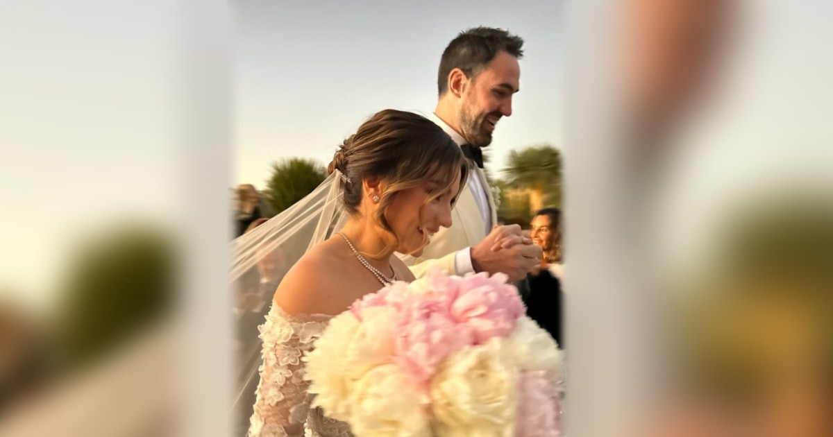 Sofía Castro y Pablo Bernot dan un lindo regalo en su boda