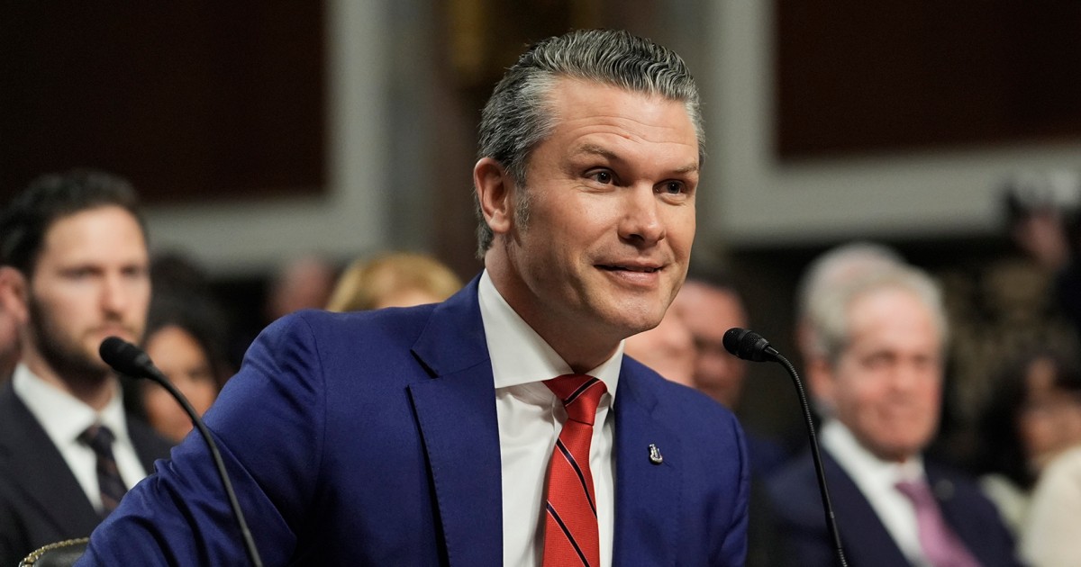 El Senado confirma a Pete Hegseth como secretario de Defensa. El vicepresidente, JD Vance, rompe ...