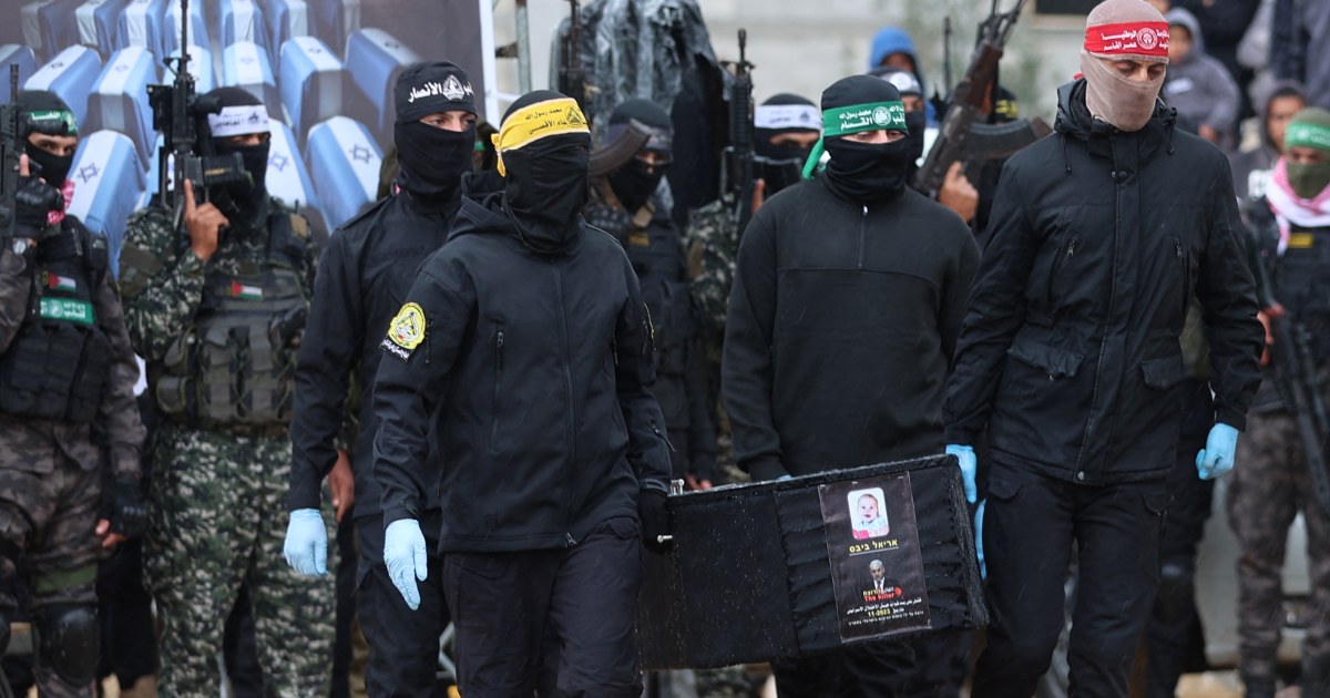 Hamas returns bodies of four hostages to Israel