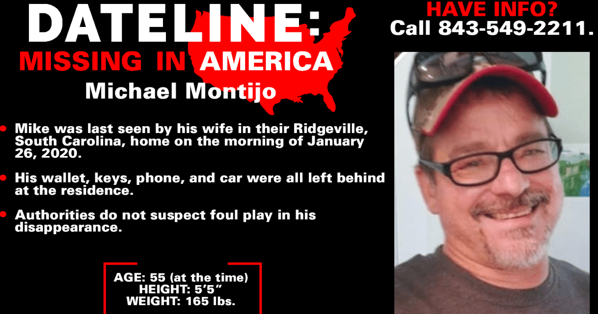 Michael Montijo missing from Ridgeville in Colleton County, South ...