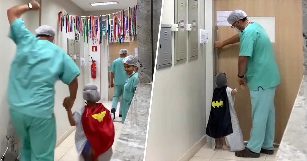 Cirujano pediátrico viste a sus pacientes como mini superhéroes