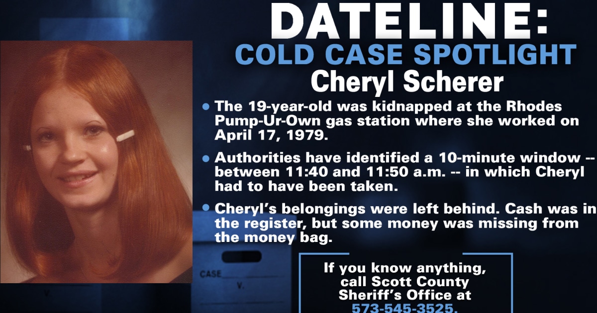 Scott City, Missouri police devoted to finding missing teen Cheryl ...