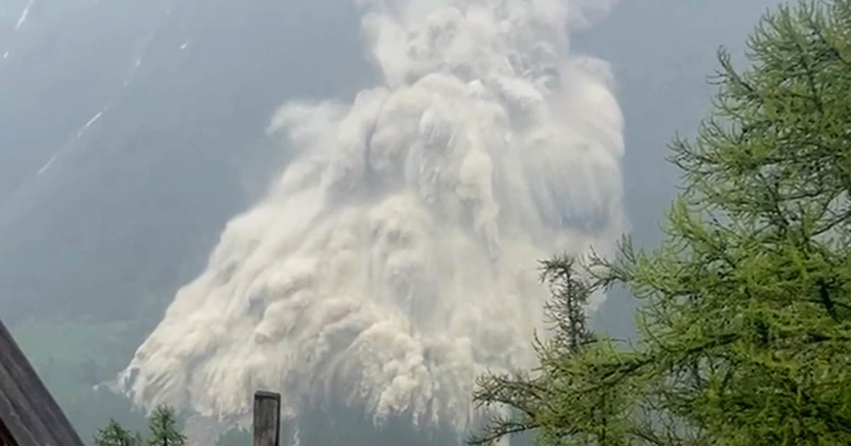 Alpine village is largely destroyed when a Swiss glacier collapses