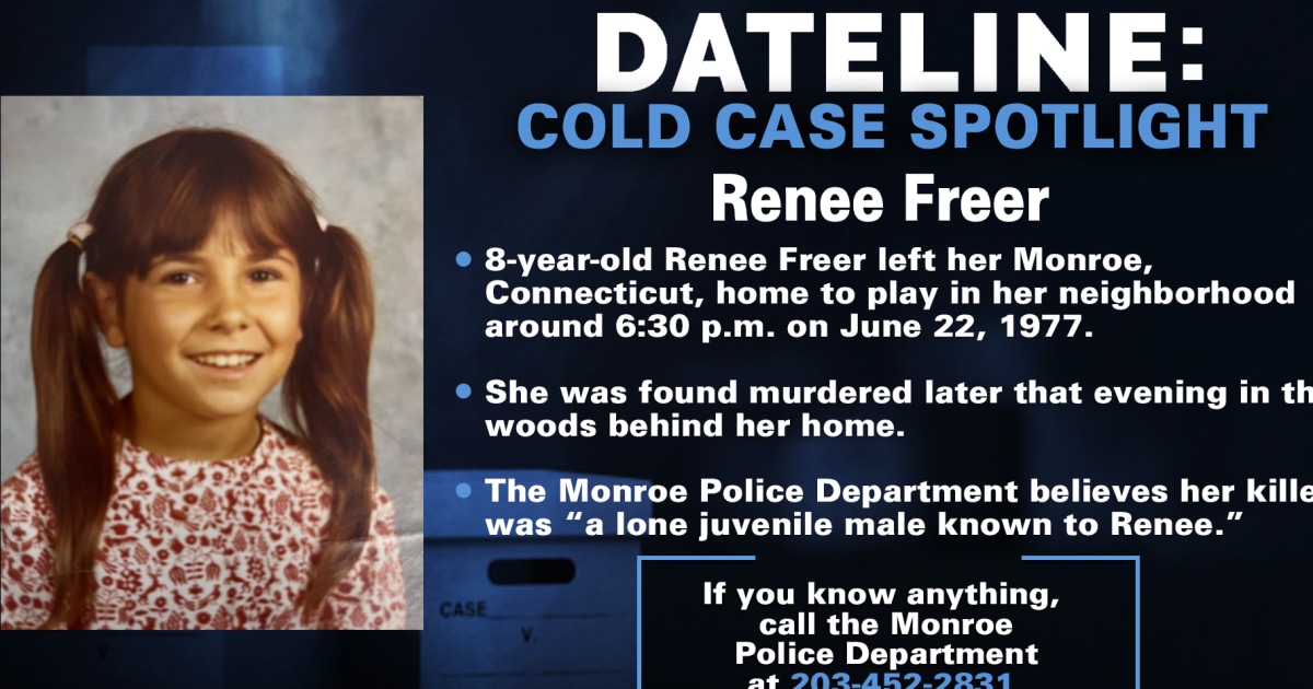 1977 Monroe, Connecticut, murder of 8-year-old Renee Freer still ...