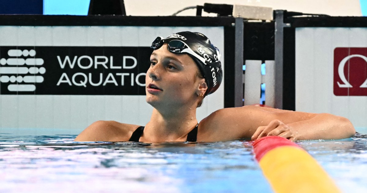 Canada’s Summer McIntosh wins 400m freestyle at world championships ...