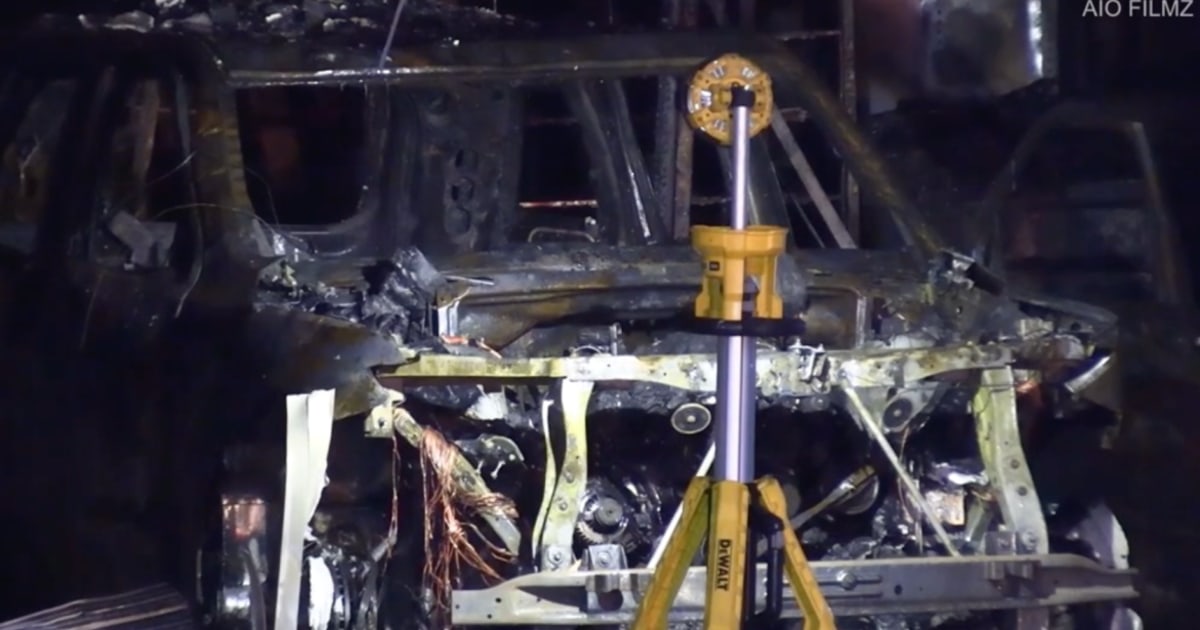 Man drives vehicle into California post office, which erupts in flames