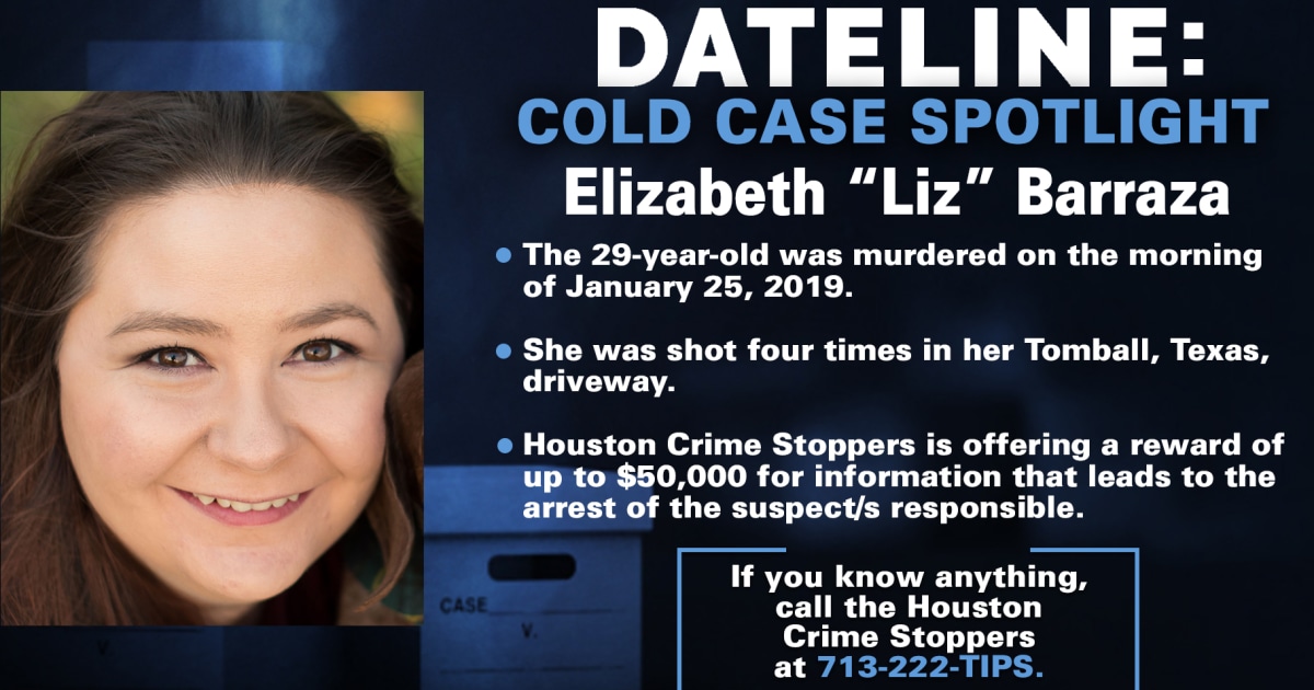 Houston Crime Stoppers reward for Liz Barraza Texas homicide | Dateline