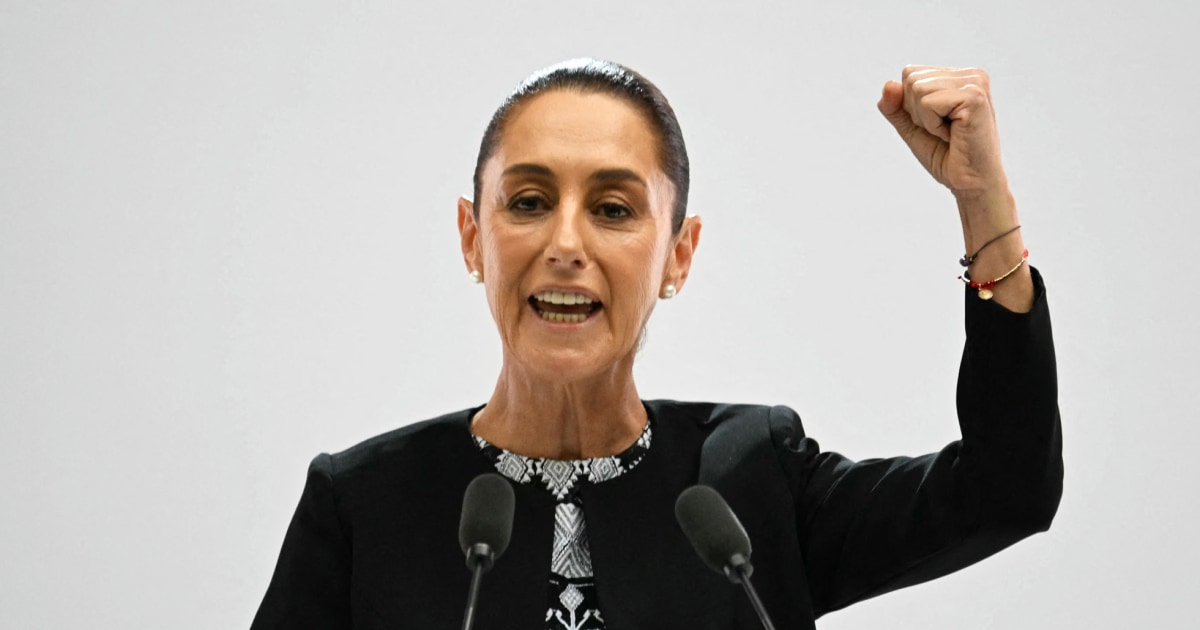 From Trump to social programs: Mexico's first female president takes ...