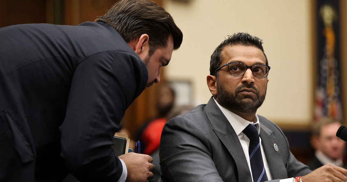 Those on Kash Patel’s ‘enemies list’ face investigations and criminal ...