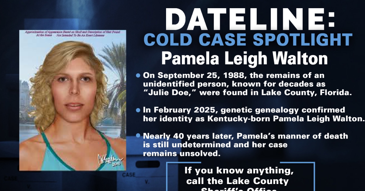 Pamela Leigh Walton, once known only as “Julie Doe,” identified in 1988 ...