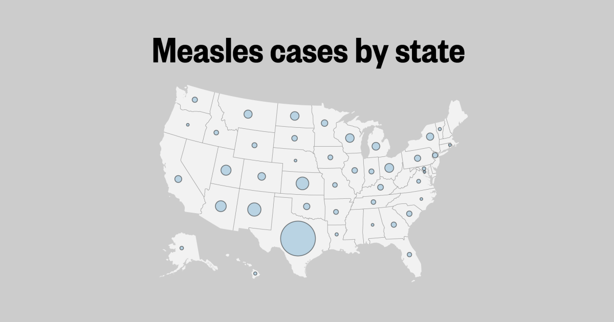 Map: Track measles outbreaks, cases and vaccine rates by state across ...