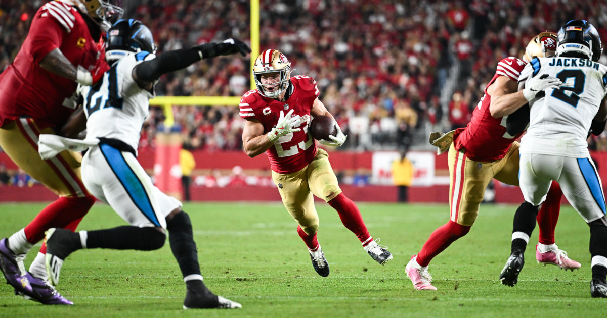 Christian McCaffrey's big night leads 49ers to 20-9 victory over Panthers