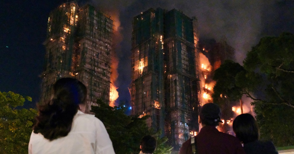 Hong Kong fire engulfs high-rise housing estate, killing at least 36