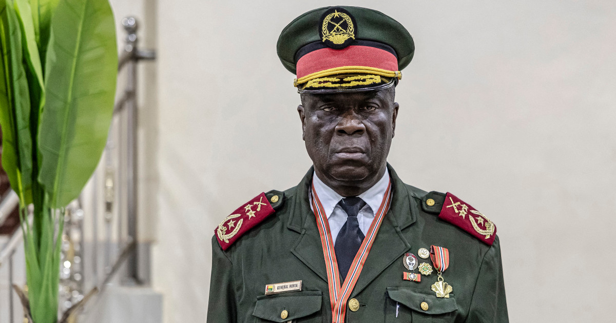General Horta Nta Na Man sworn in as Guinea-Bissau's transitional ...