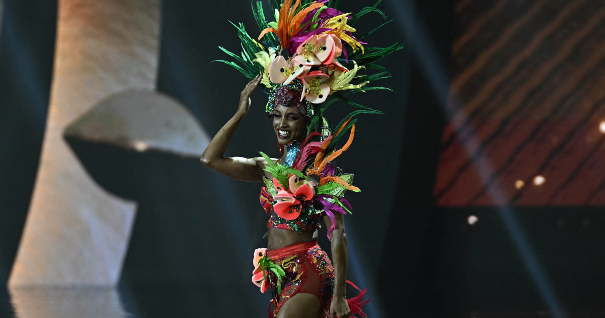 Miss Jamaica Gabrielle Henry recovering after falling off stage during ...