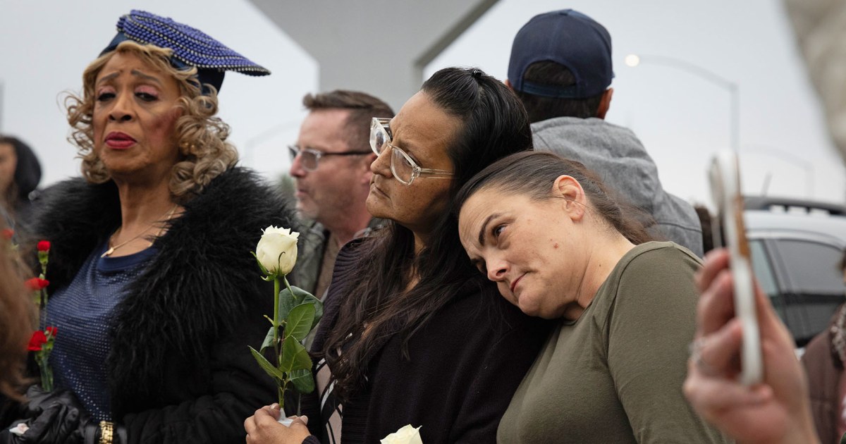 Shooters, clad in all-black and face coverings, fired more than 50 ...