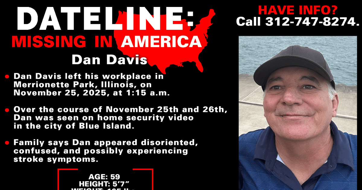 Missing father Dan Davis last seen on security video looking ...