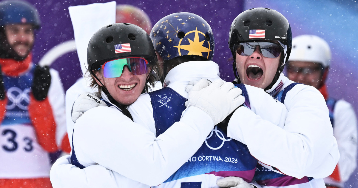 United States defends Olympic mixed aerials title