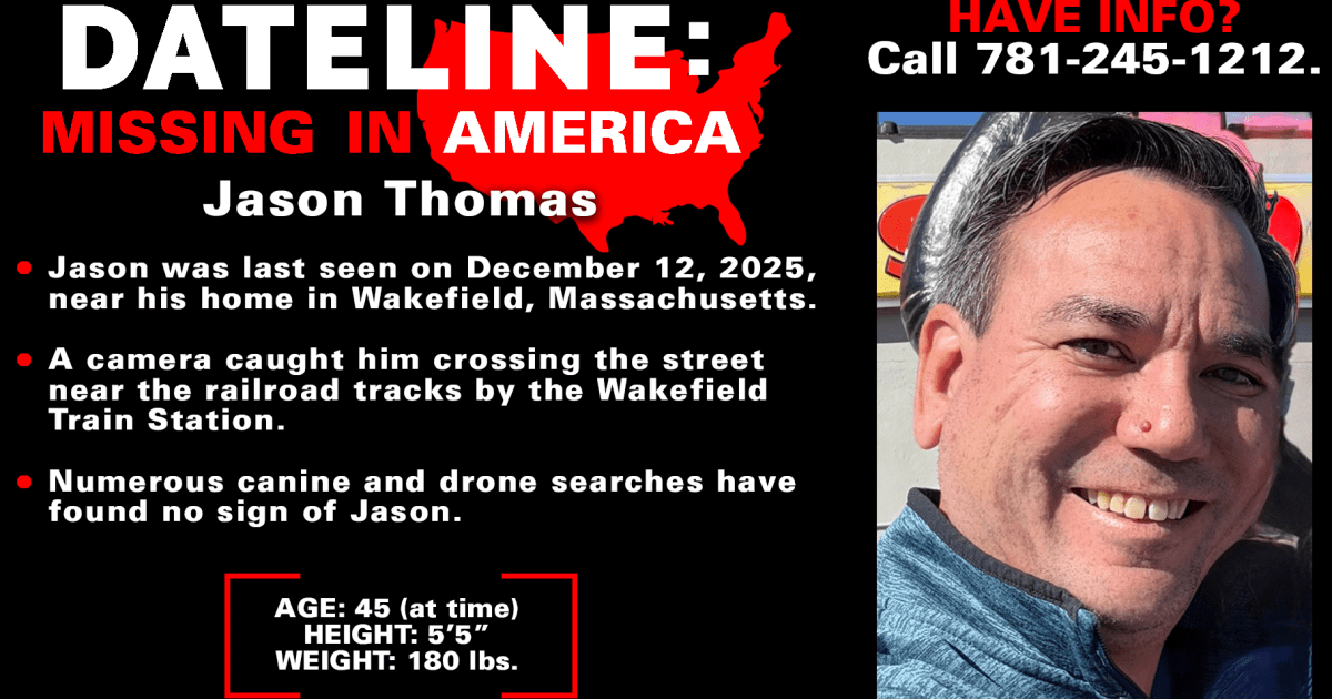 Missing husband Jason Thomas was last seen three months ago in ...