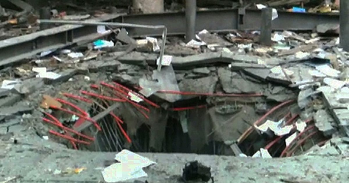 Newly-released image shows crater left by Oslo car bomb