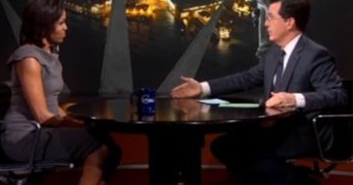 Stephen Colbert Talks To Michelle Obama About Her Own Agenda 5327