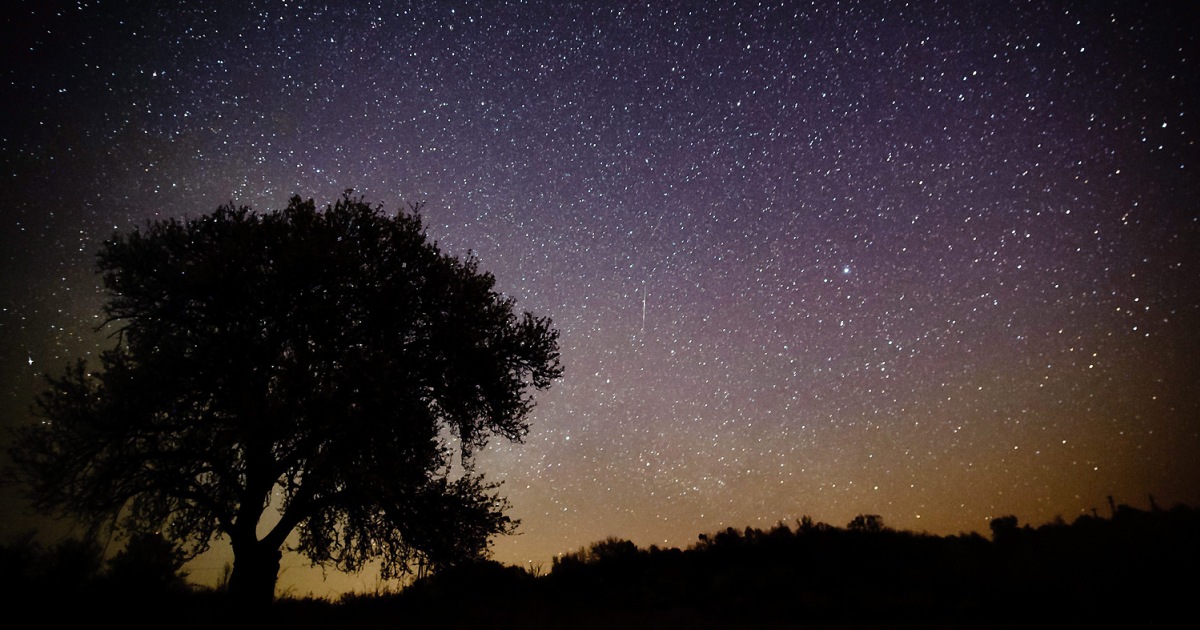 Meteor shower puts on a show