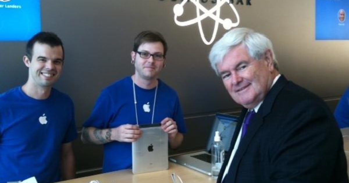 Newt visits Apple store, gets great service