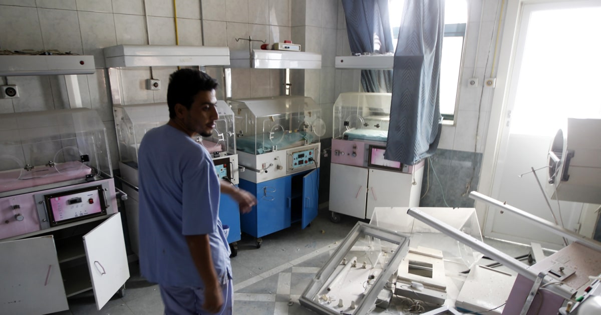 Syria air strike hits Aleppo hospital