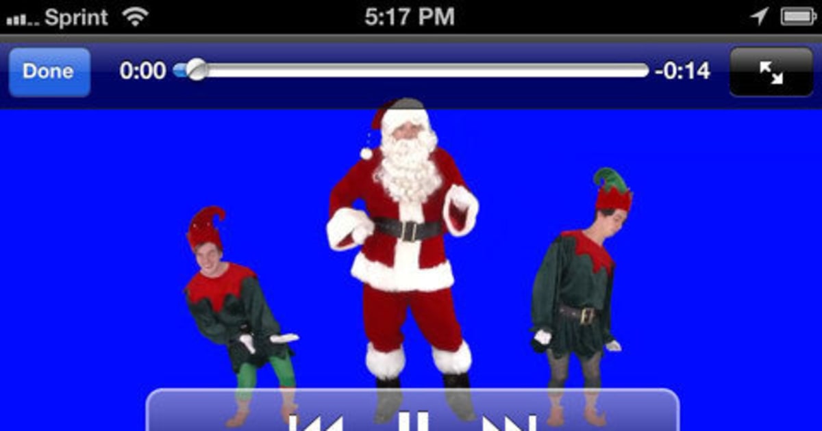 This app will put Santa into all your home videos