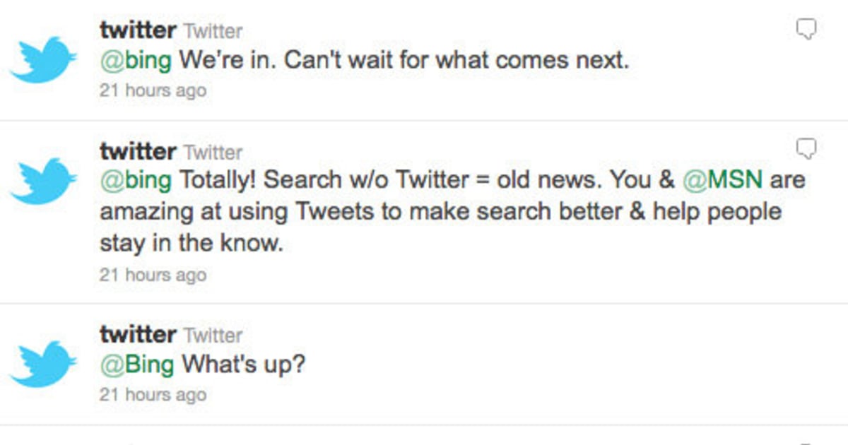 Twitter keeps search deal with Bing, not Google