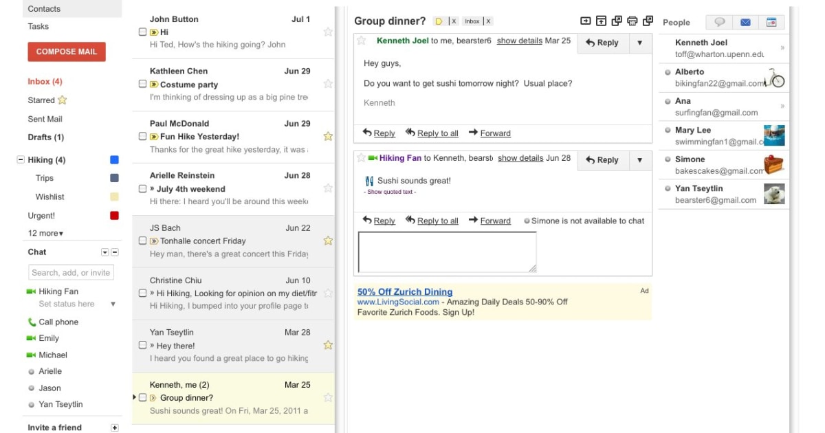 How to try the new tablet-like Gmail layout