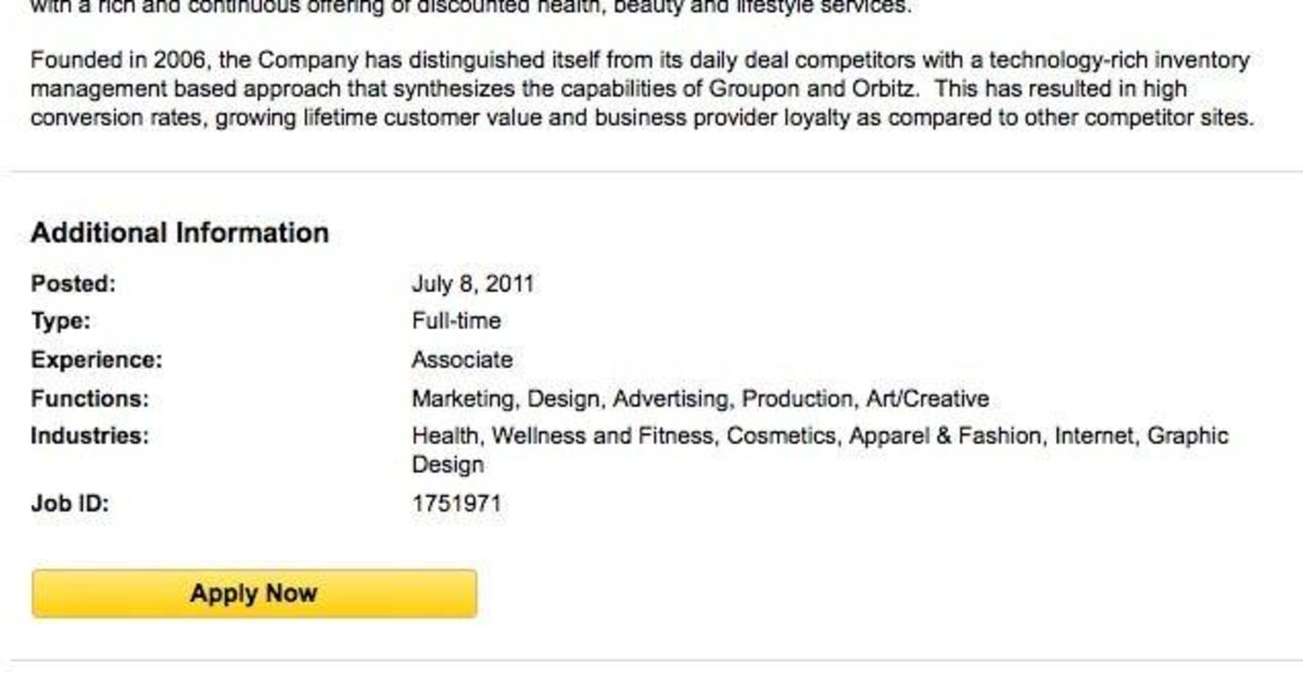 LinkedIn's apply-for-job button now live