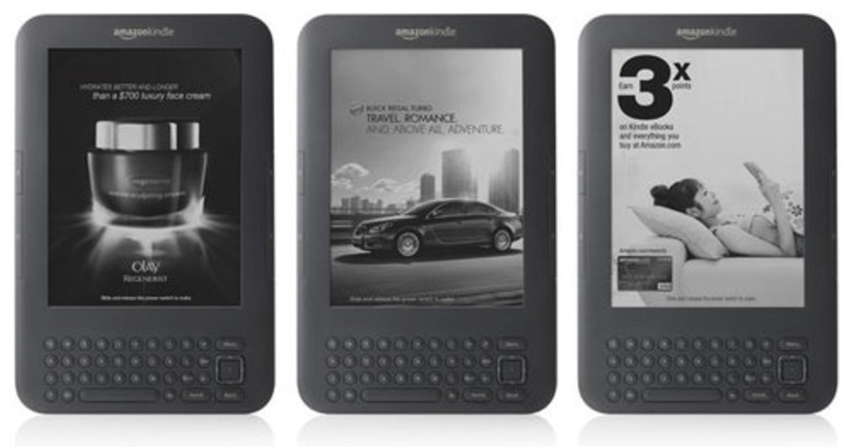 Amazon selling Kindle with ads for $114