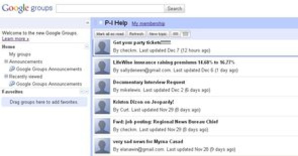 Google Groups has a new look