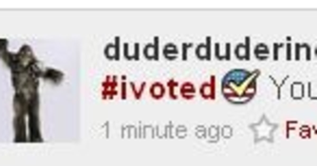 Social media votes on Election Day 2010